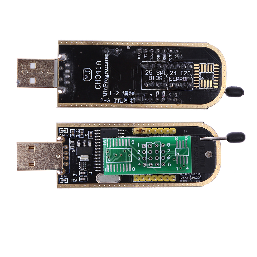 USB Programmer CH341A Series Burner Chip 24 EEPROM BIOS Writer 25 SPI ...